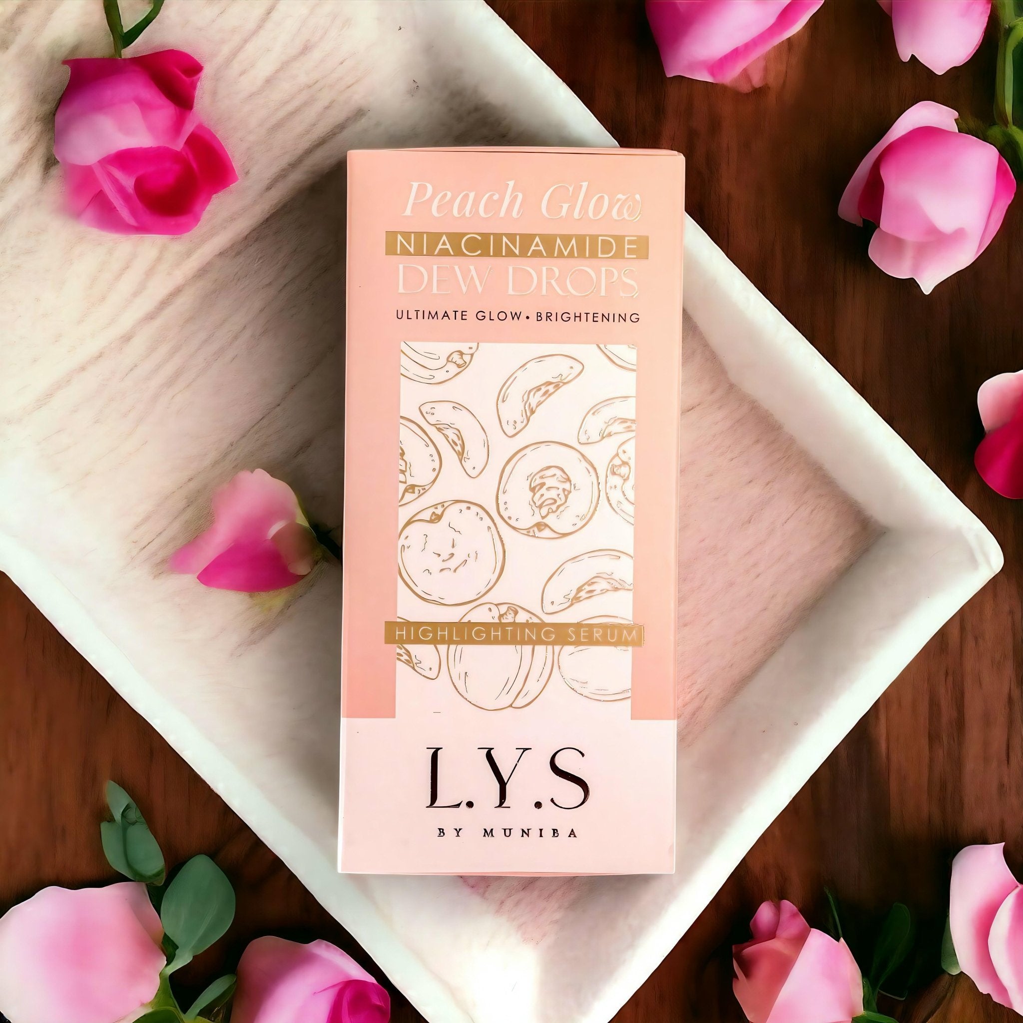 Peach Glow Niacinamide Dew Drops – Brightening & Hydrating Serum